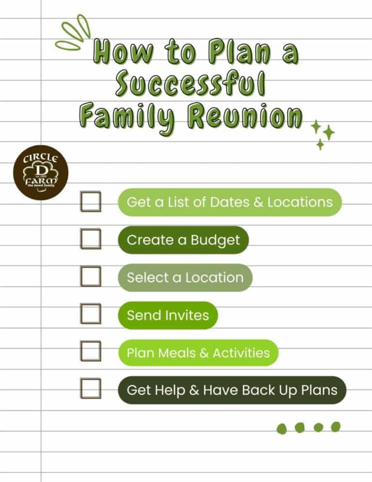 How to Plan a Successful Family Reunion| Circle D Farm